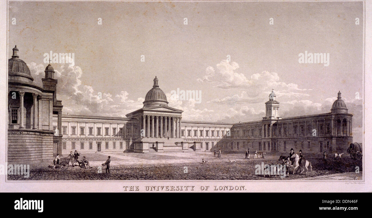 The University of London, Gower Street, St Pancras, London, c1835 ...