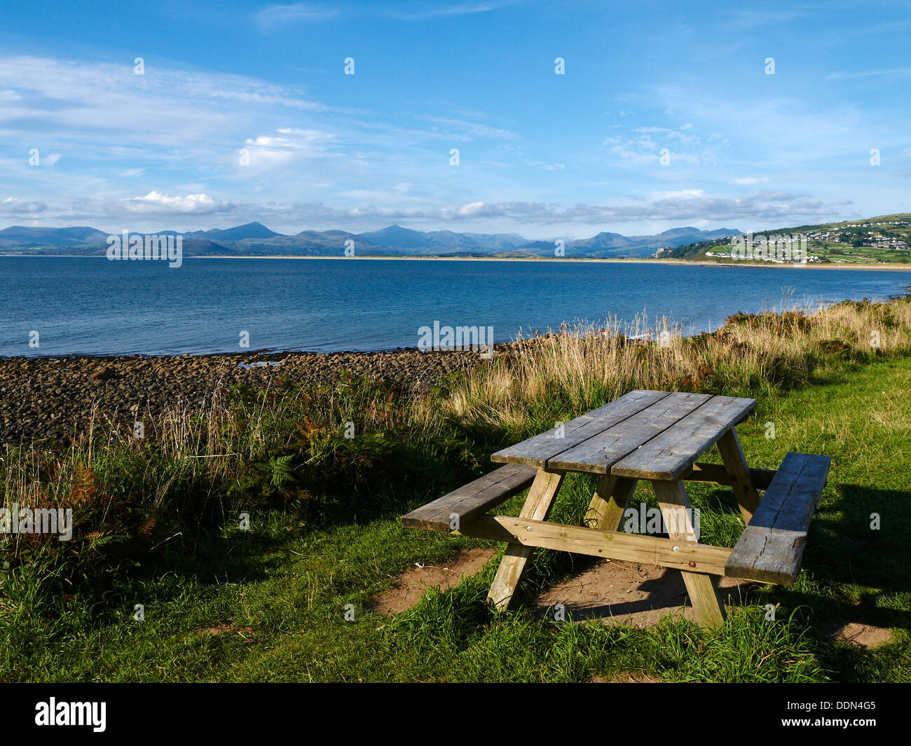 Sea view from Shell Island North Wales UK Stock Photo - Alamy