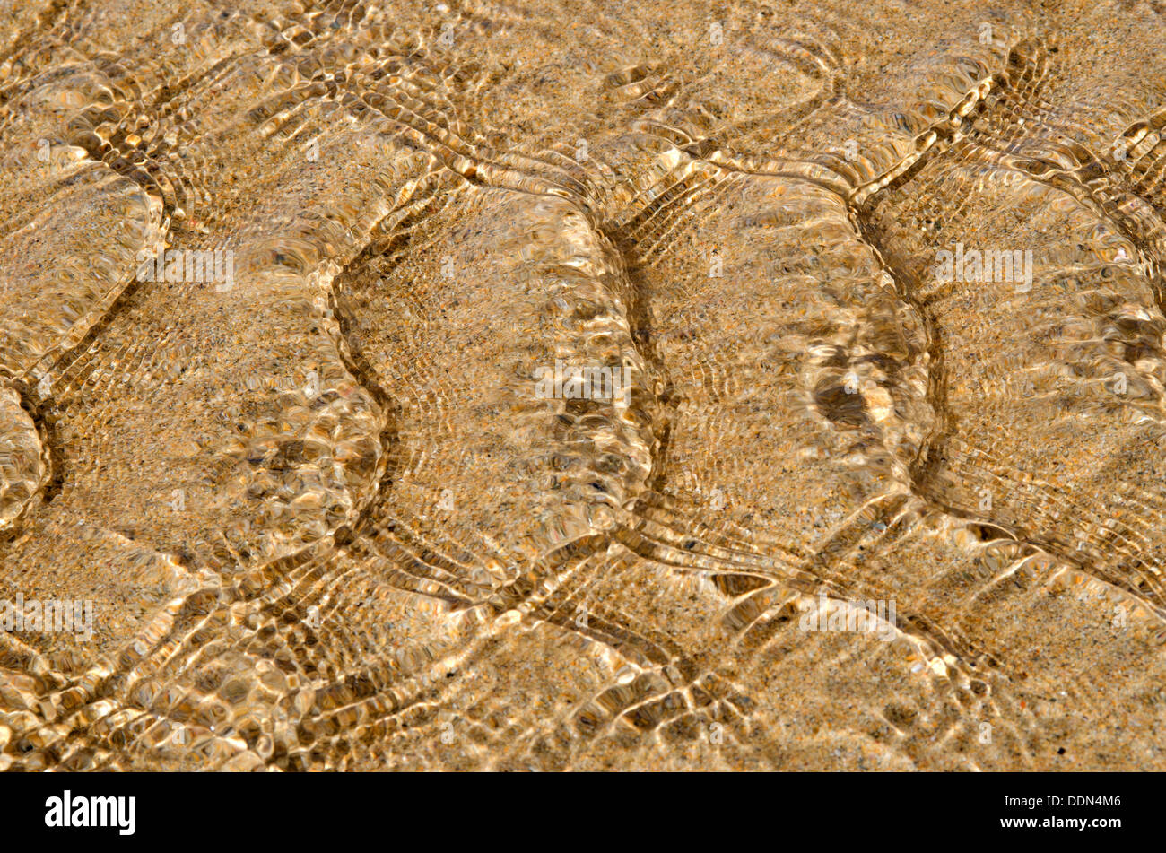 Water on sand texture Stock Photo - Alamy