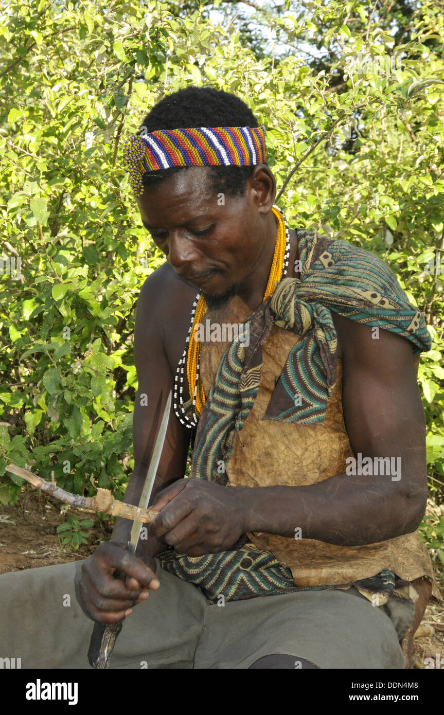 Hadzabe, Hadza tribe Tanzania Tanzania Collection Stock Photo - Alamy