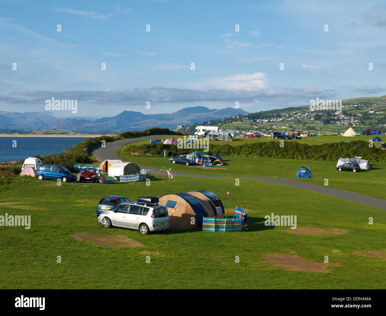 Shell Island campsite North Wales UK Stock Photo - Alamy