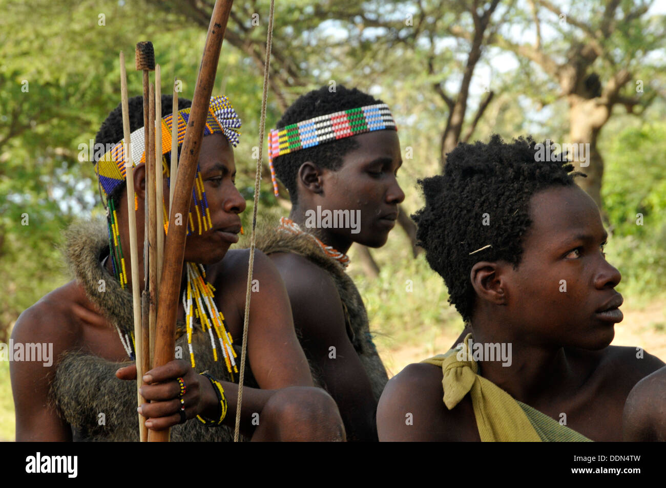 Hadzabe, Hadza tribe Tanzania Tanzania Collection Stock Photo - Alamy