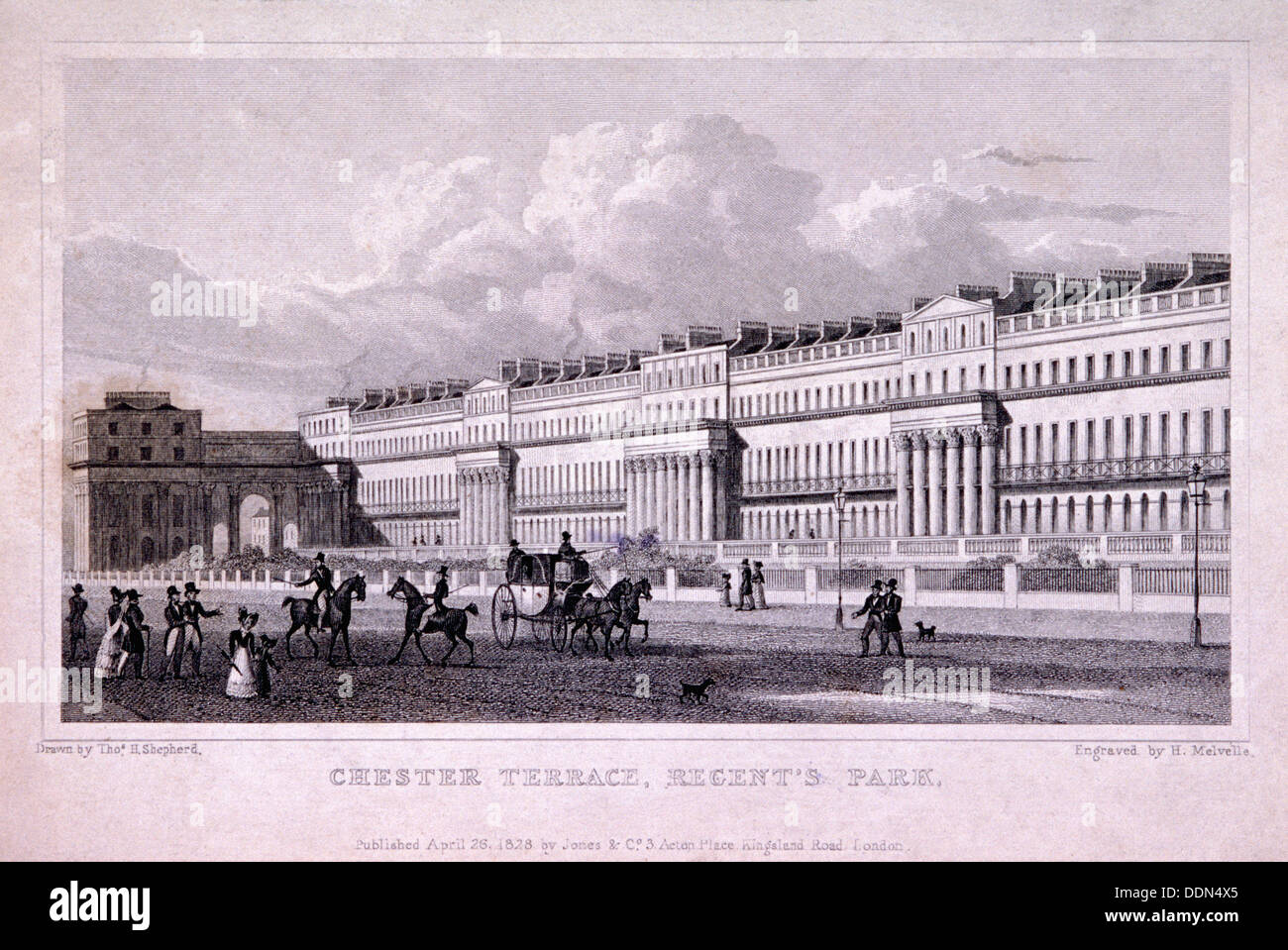 Regents park terrace road hi-res stock photography and images - Alamy