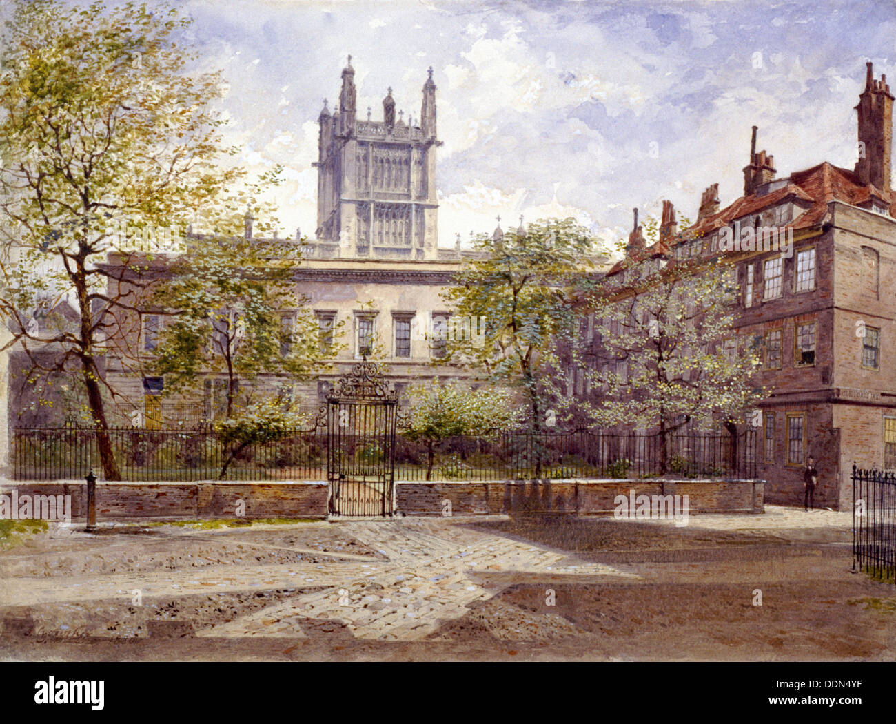 Clifford's Inn, London, 1880. Artist: John Crowther Stock Photo - Alamy