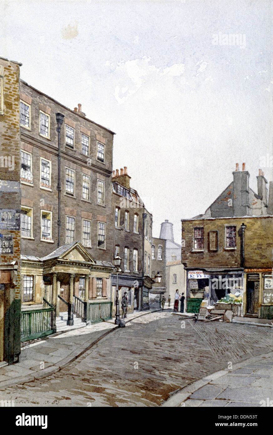 Clerkenwell Close, London, 1883. Artist: John Crowther Stock Photo - Alamy