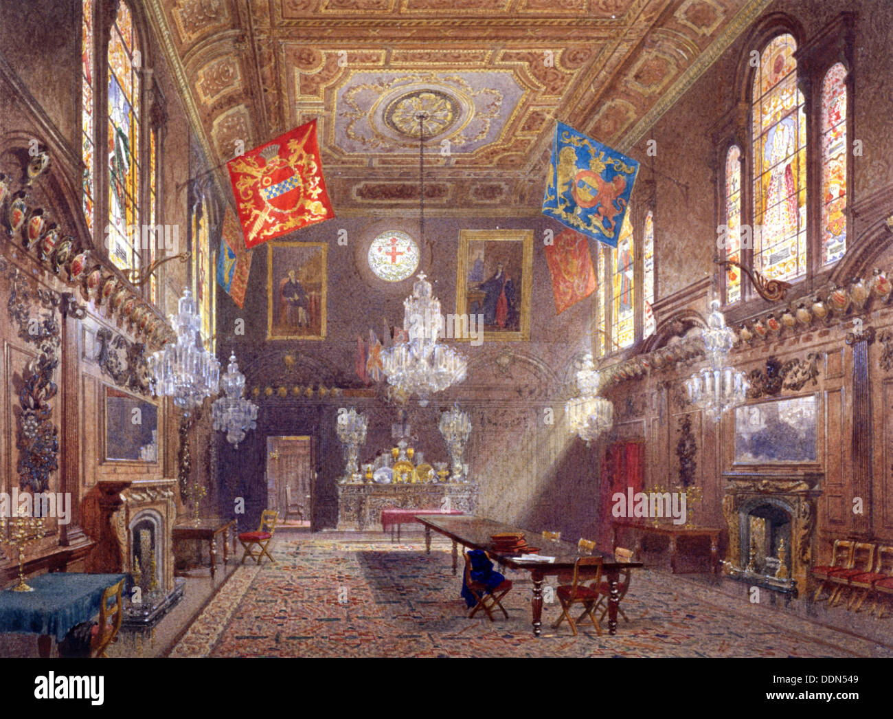 Mercers' Hall, London, 1901. Artist: John Crowther Stock Photo - Alamy