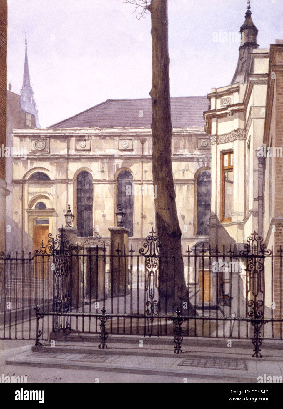 Stationers' Hall, London, 1890. Artist: John Crowther Stock Photo - Alamy