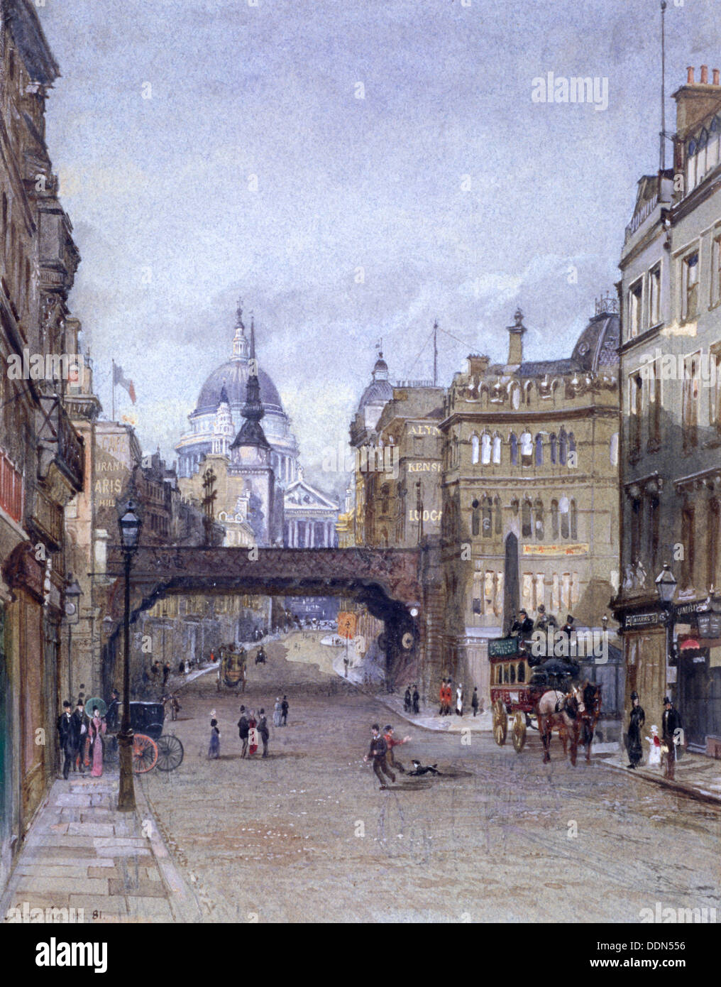 Ludgate Circus 19th Century High Resolution Stock Photography and ...