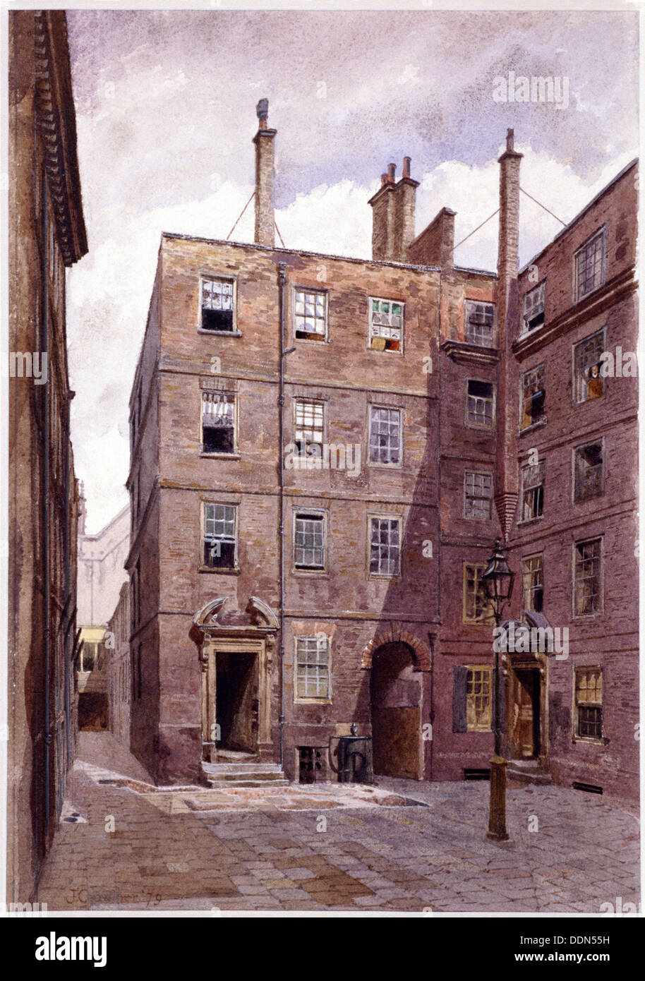 Inner Temple, London, 1879. Artist: John Crowther Stock Photo - Alamy