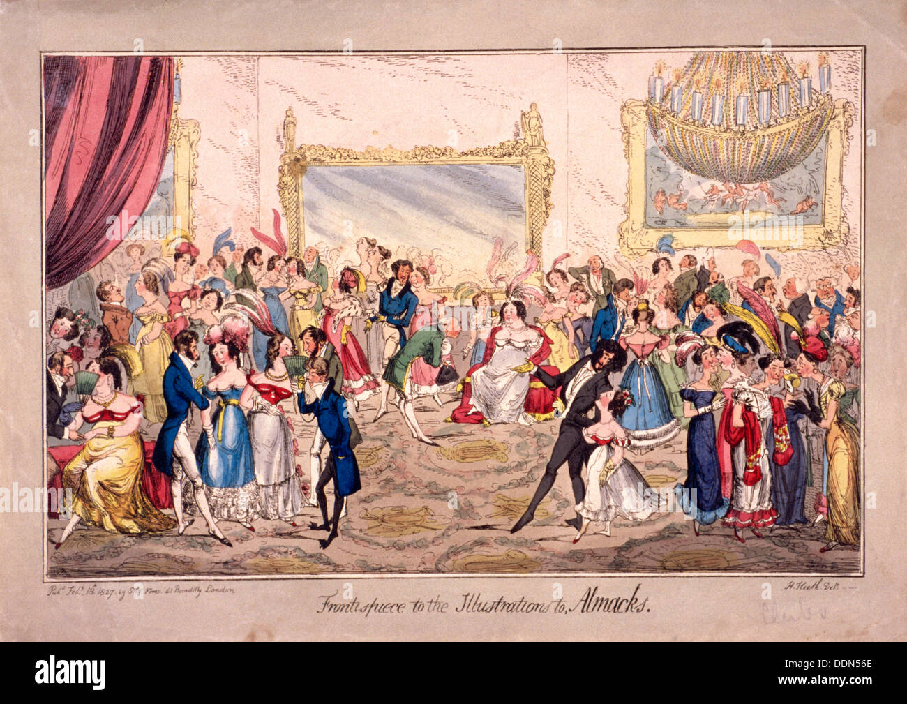 Almack's Assembly Rooms, London, 1827. Artist: SW Fores Stock Photo - Alamy