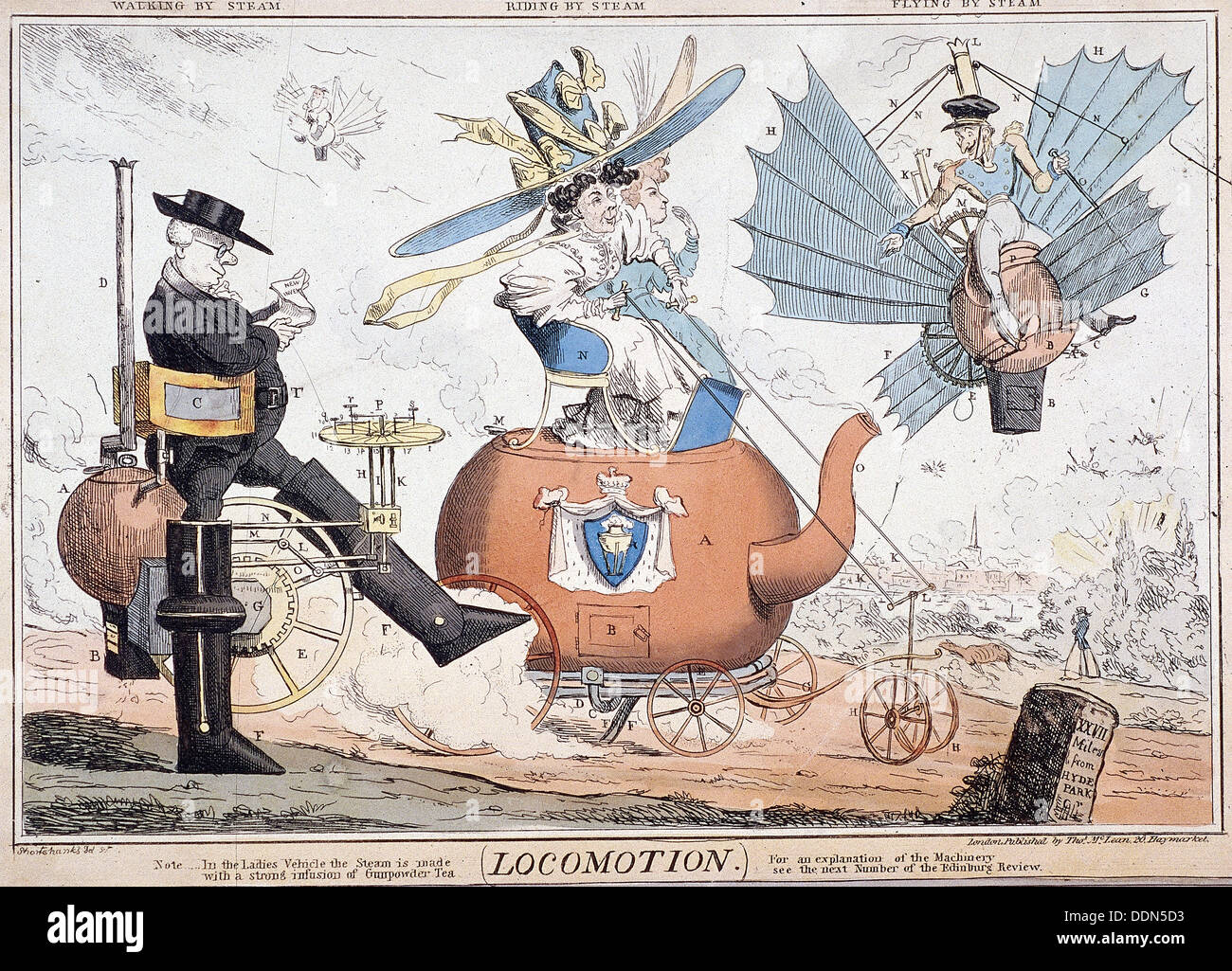 'Locomotion', London, c1820. Artist: George Cruikshank Stock Photo - Alamy