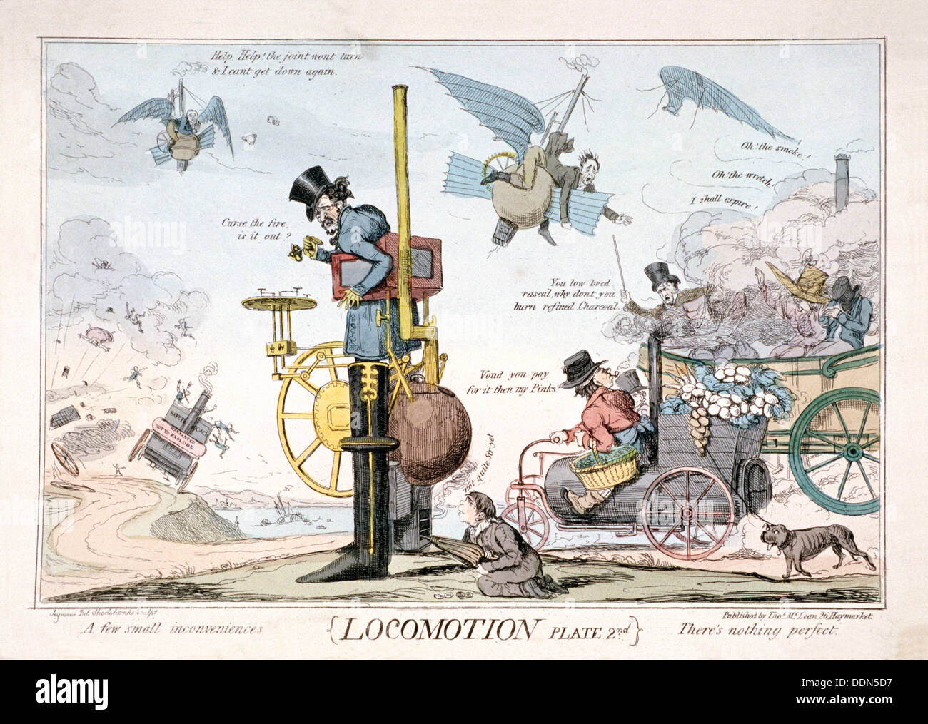 'Locomotion', London, c1820. Artist: George Cruikshank Stock Photo - Alamy