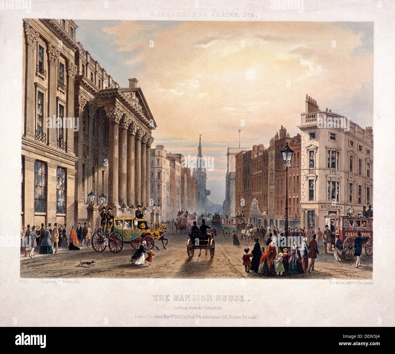 Cheapside london 1851 hi-res stock photography and images - Alamy