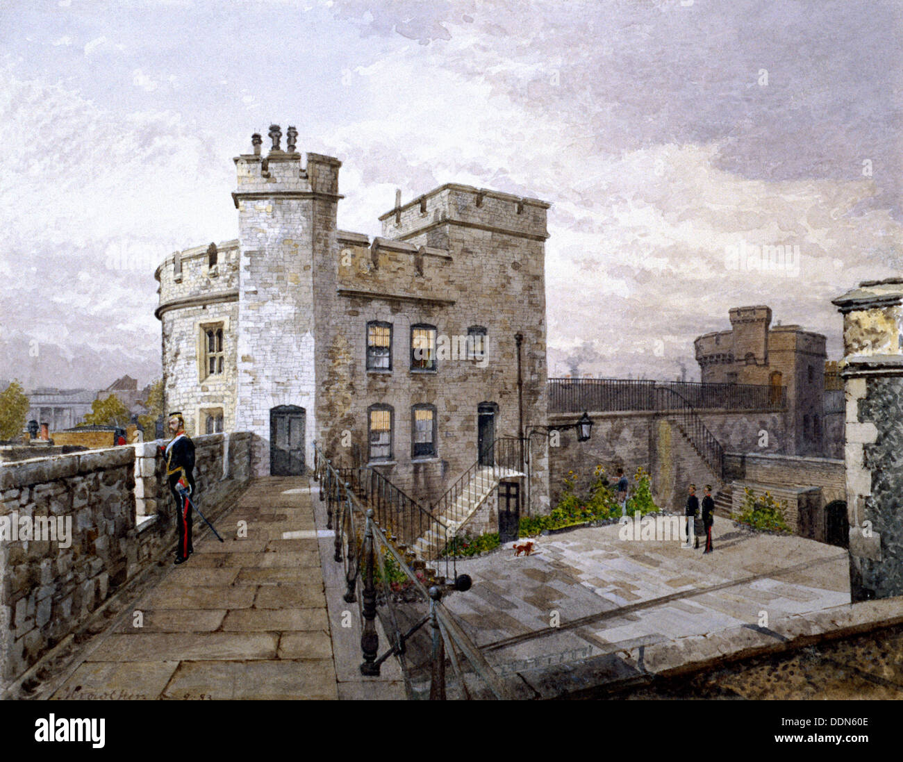 Tower of London, London, 1883. Artist: John Crowther Stock Photo - Alamy