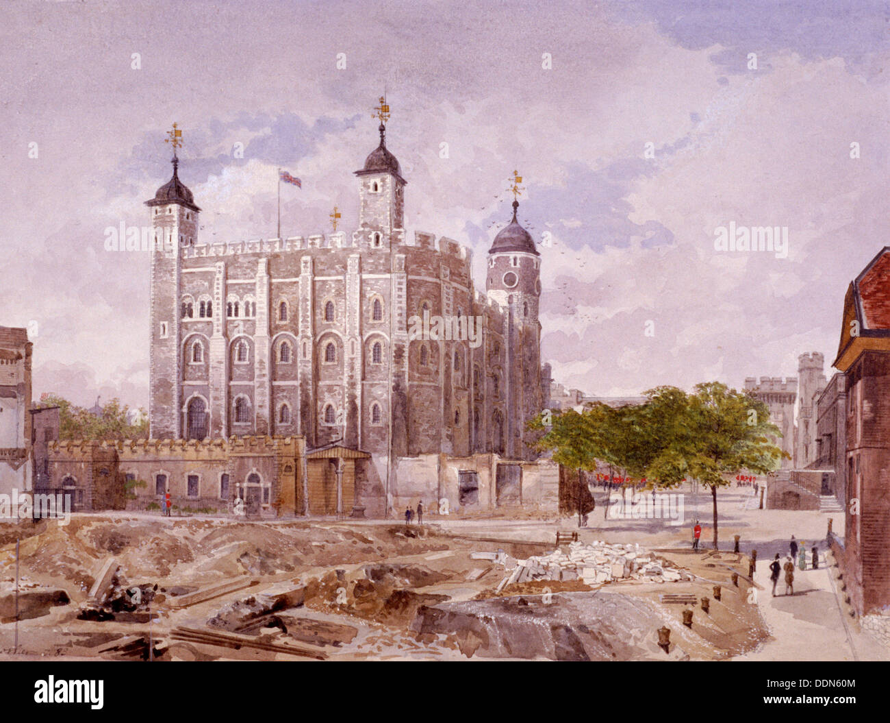 Tower of London, London, 1883. Artist: John Crowther Stock Photo - Alamy
