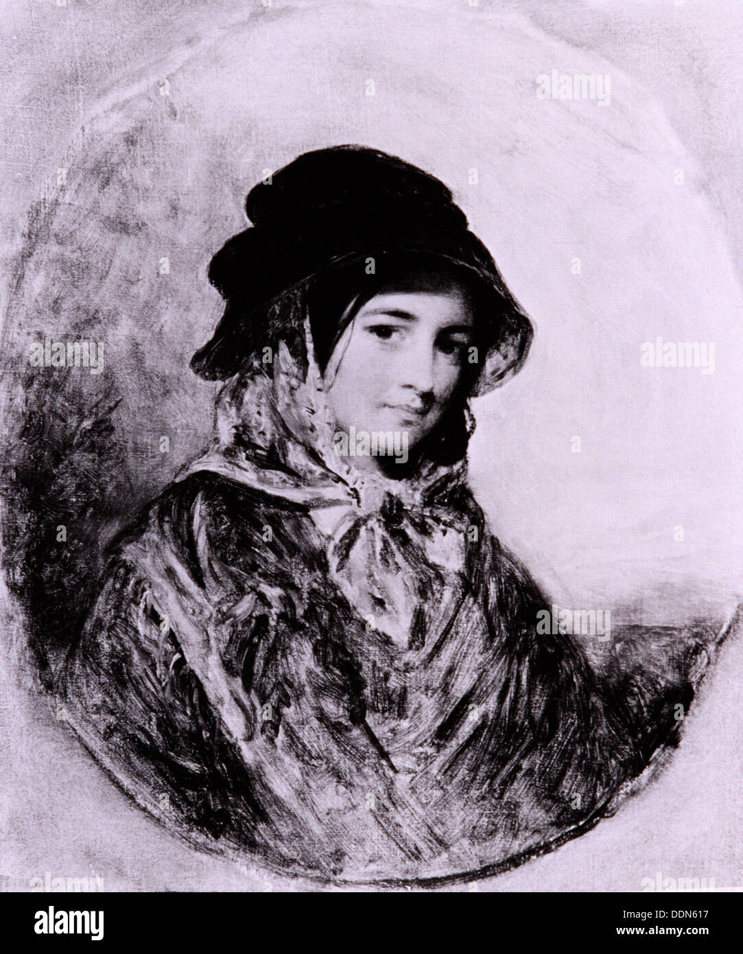 The Pretty Peasant, 1838. Artist: Charles Baxter Stock Photo - Alamy