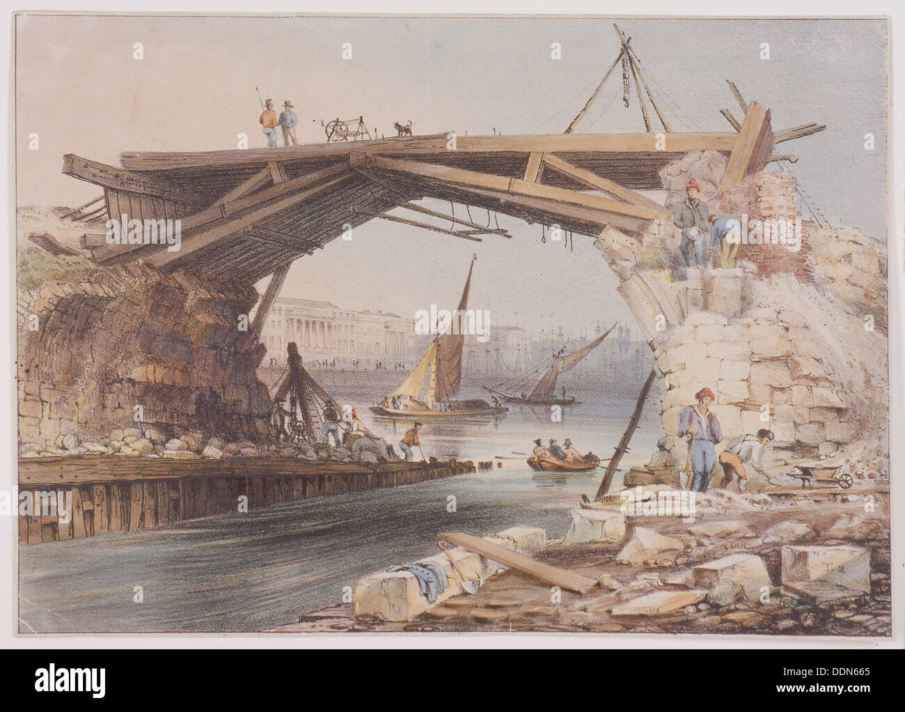 Demolition old london bridge hi-res stock photography and images - Alamy