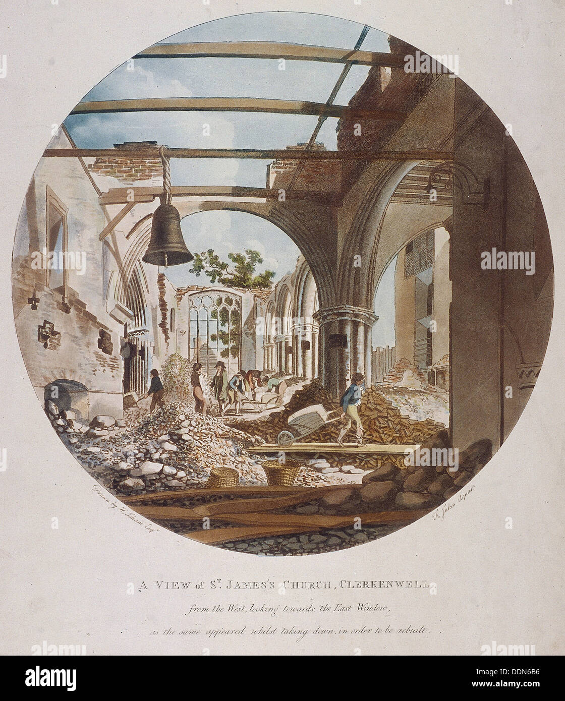 'A view of St James's Church, Clerkenwell', Islington, London, 1789 ...