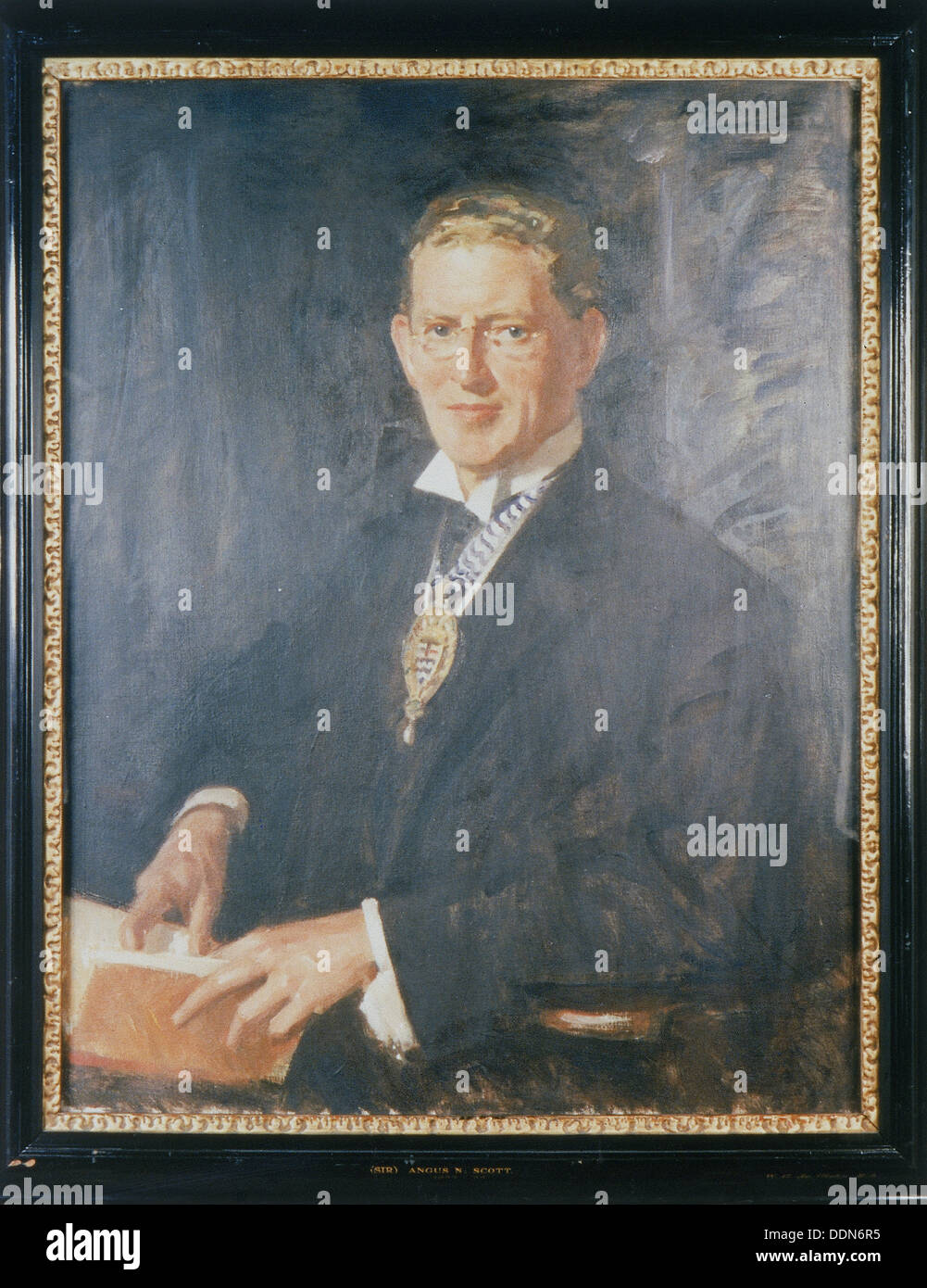 'Sir Angus Newton Scott', 1932. Artist: Wilfred Gabriel de Glehn Stock ...