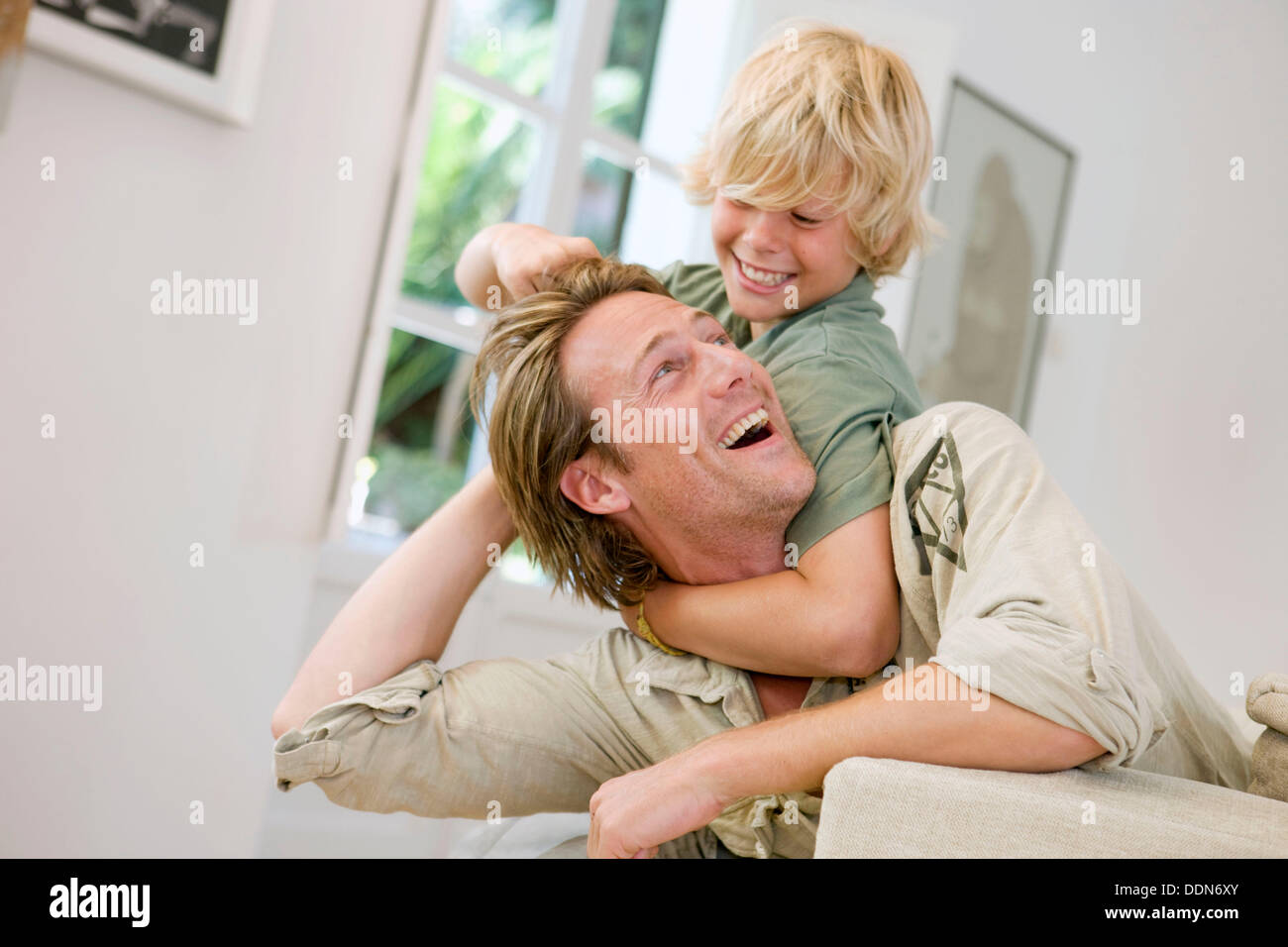 Boy fighting choke hi-res stock photography and images - Alamy