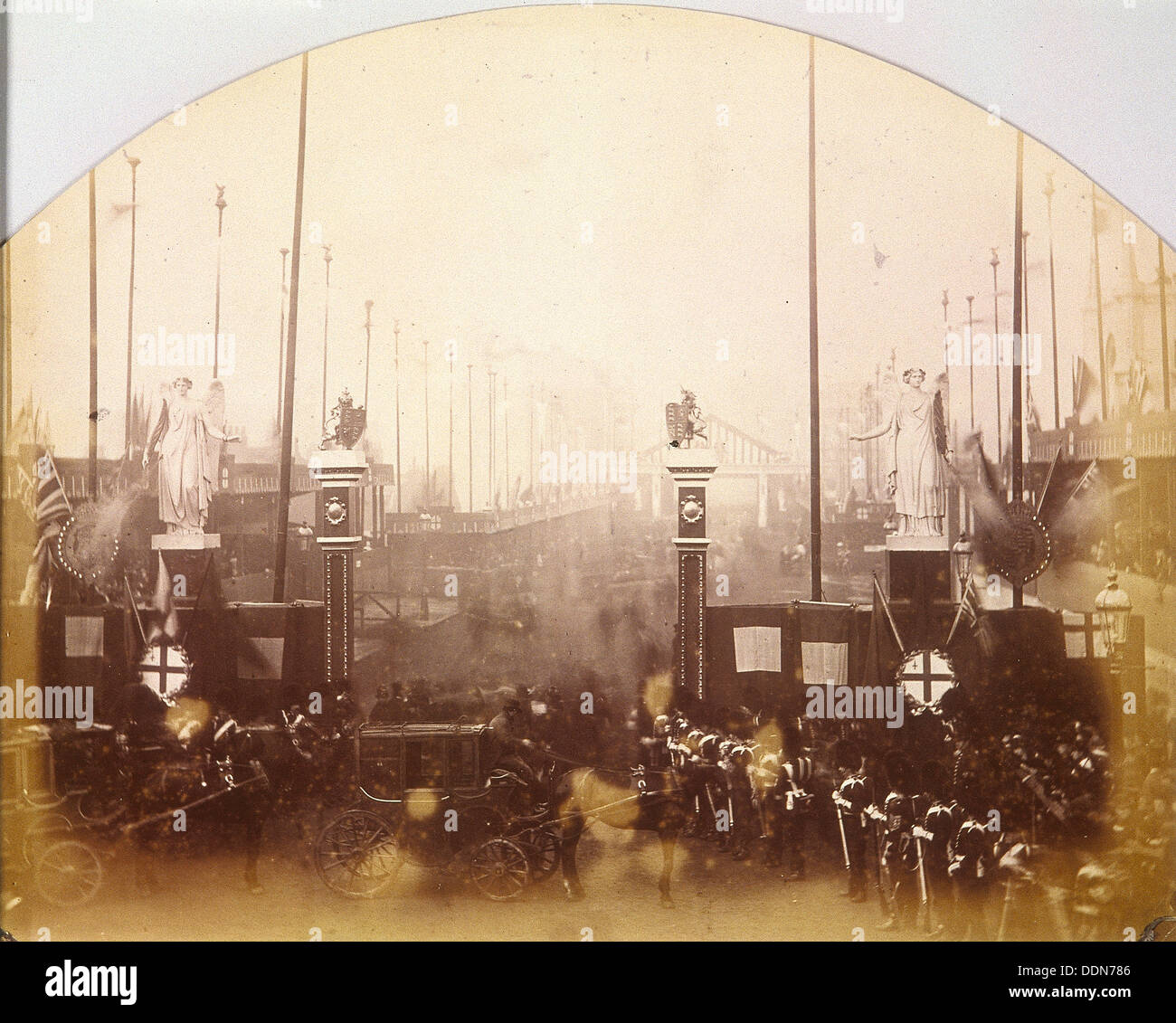 Opening of Holborn Viaduct, Holborn, London, 1869. Artist: Henry Dixon ...