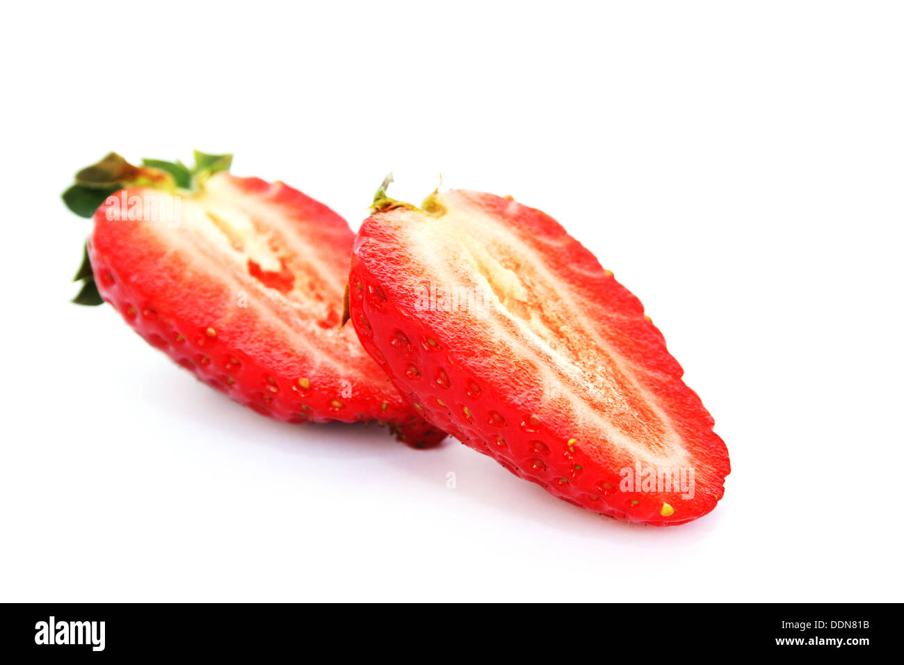 Strawberries isolated on white background Stock Photo - Alamy