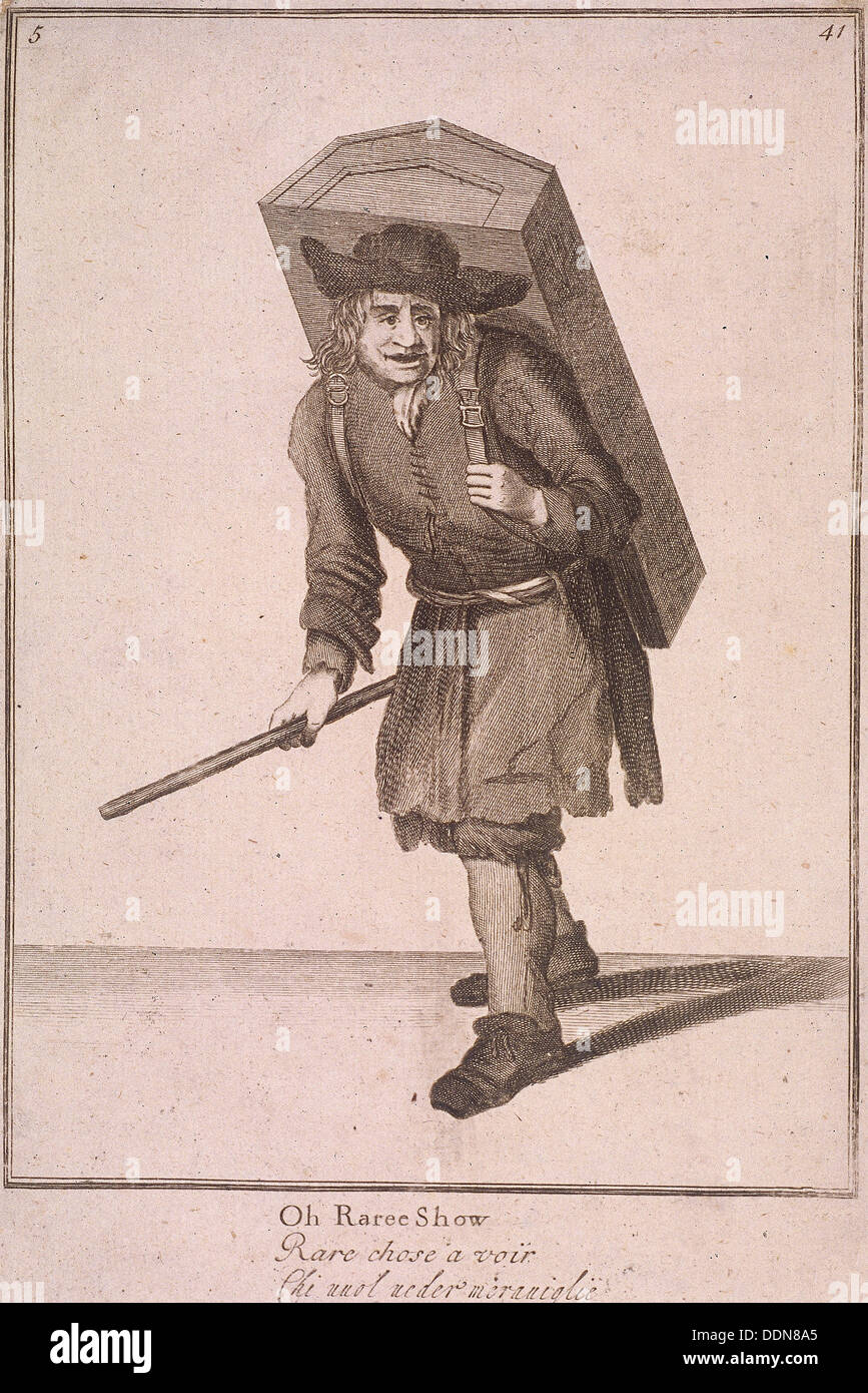 'Oh Raree Show', Cries of London, (1688?). Artist: Anon Stock Photo - Alamy
