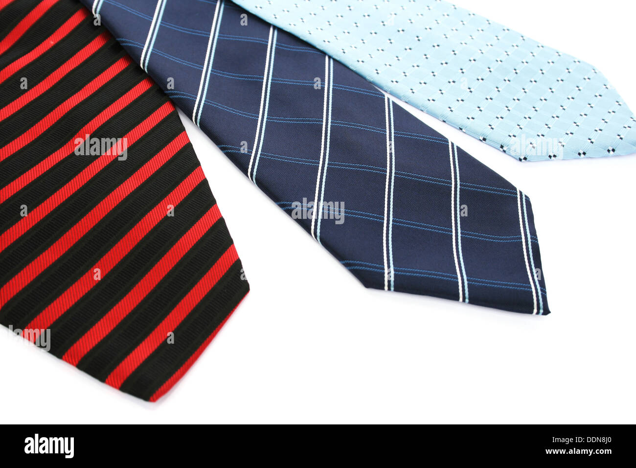 Colorful neckties isolated on white background Stock Photo - Alamy