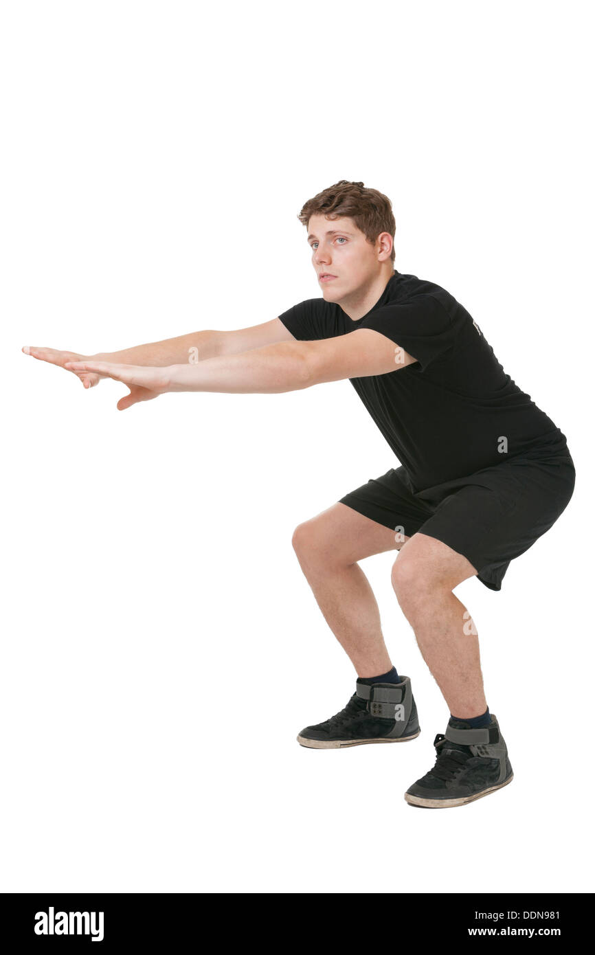 Squatting Man Man Squatting Red Sky Masks Holding Money Bag Gangster