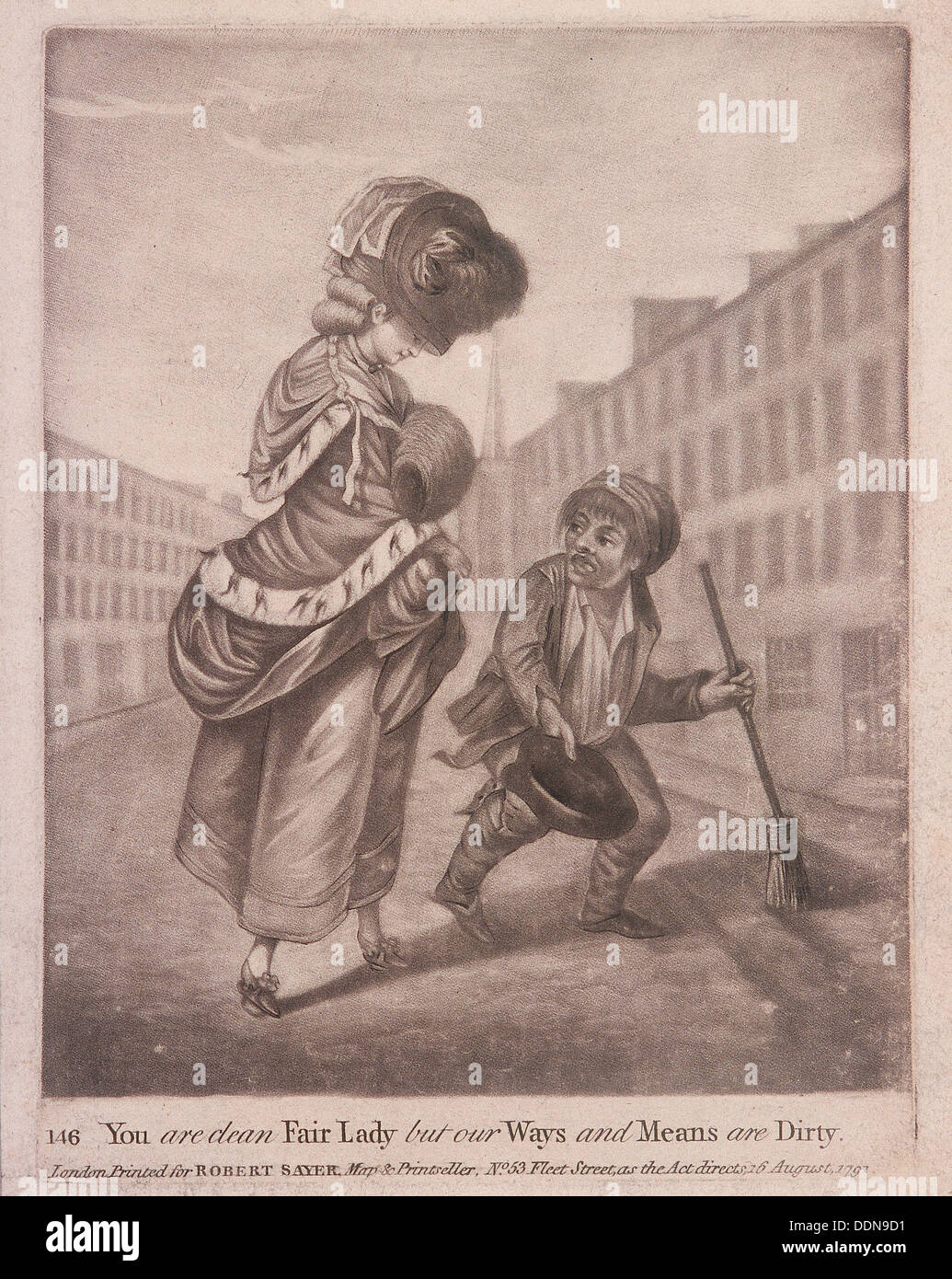 A crossing-sweeper, 1791. Artist: Anon Stock Photo - Alamy