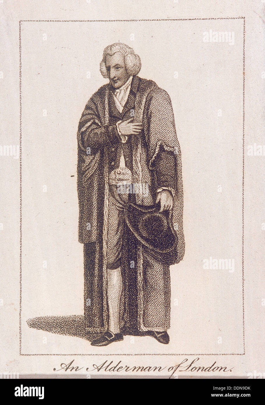 An Alderman of the City of London in civic costume, 1805. Artist: Anon ...
