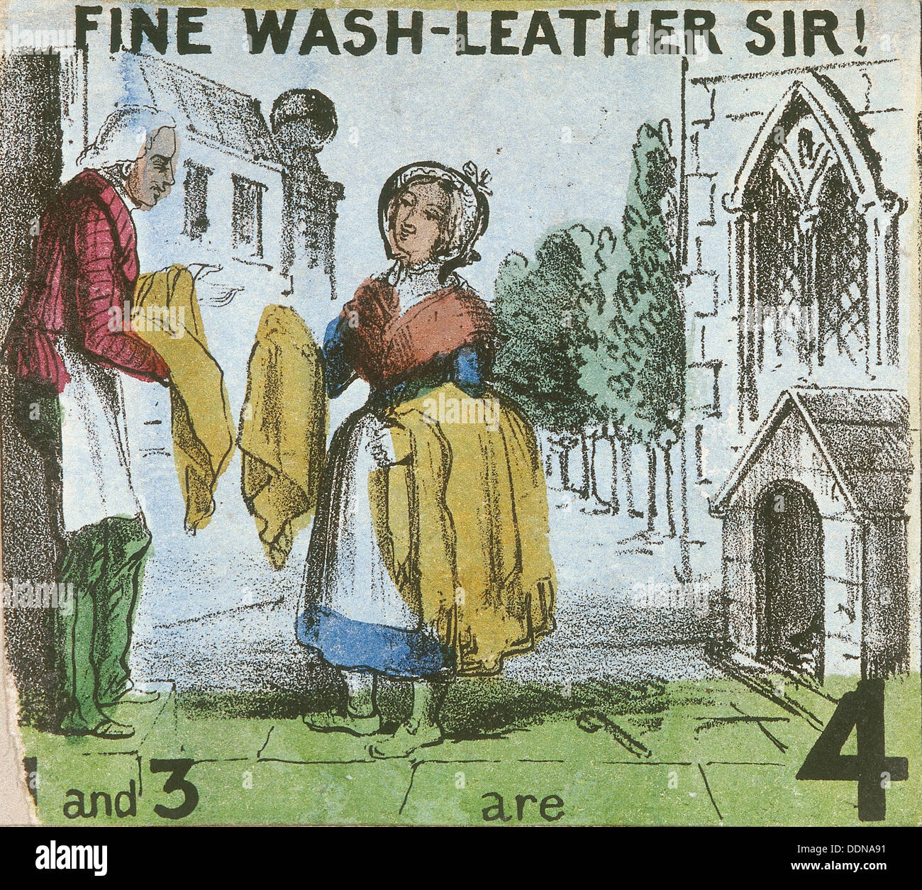 'Fine Wash-leather Sir!', Cries of London, c1840. Artist: TH Jones ...