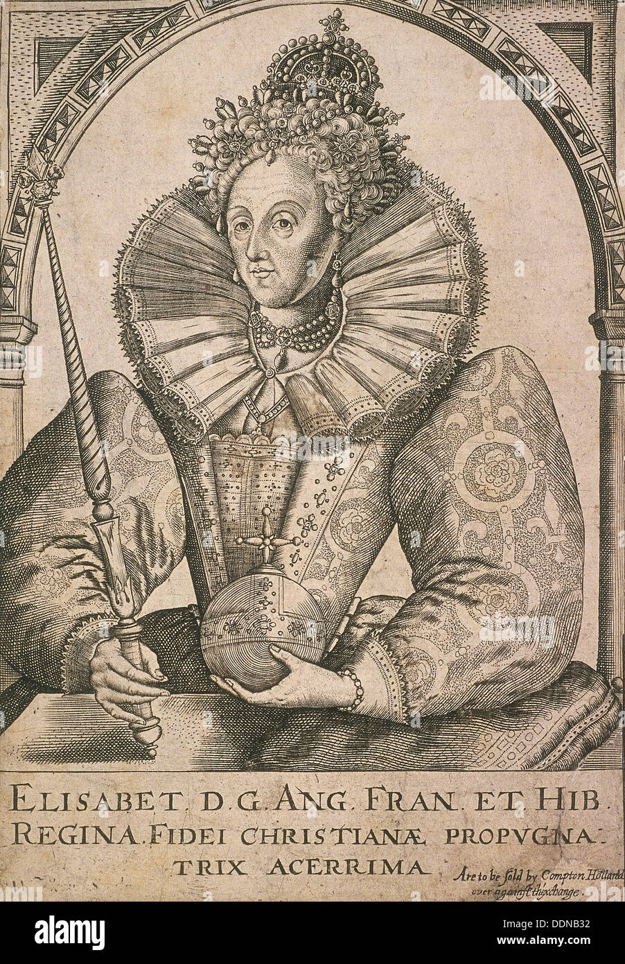 Queen orb crown sceptre hi-res stock photography and images - Alamy