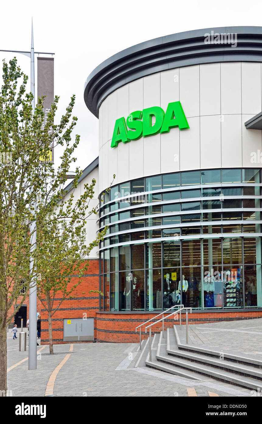 Asda supermarket, Worcester showing modern architecture in a ...