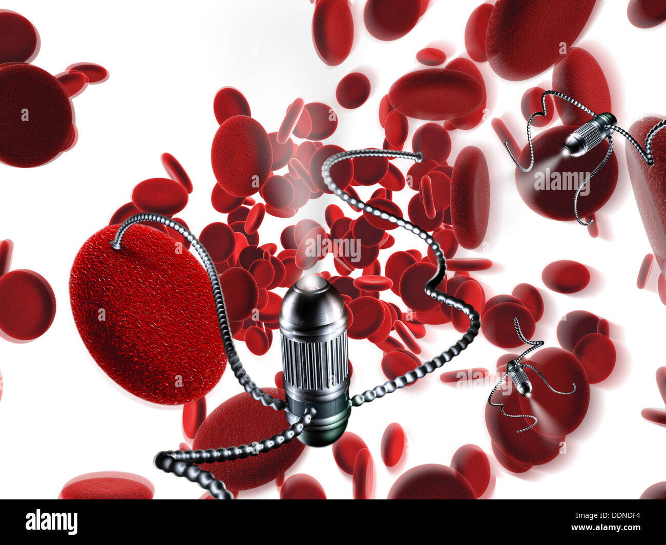 Computer illustration red blood cells hi-res stock photography and ...