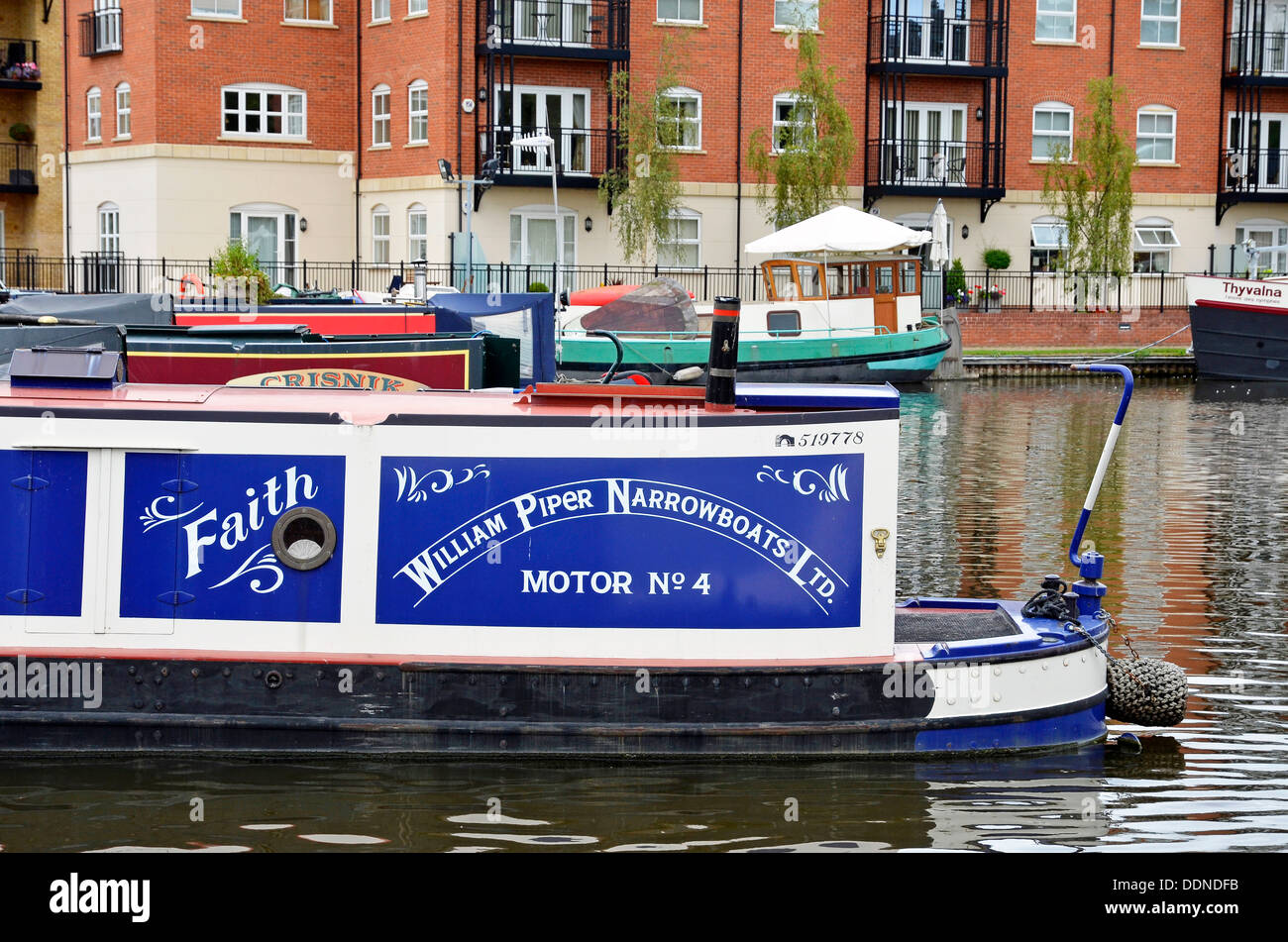 Diglis Basin, a canal basin in the centre of Worcester, England. Area ...