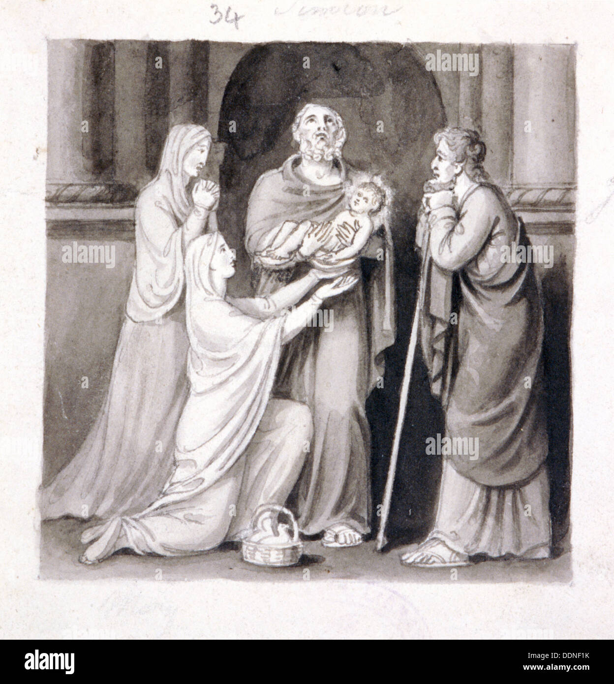 'The Presentation in the Temple', 19th century. Artist: Corbould Family ...