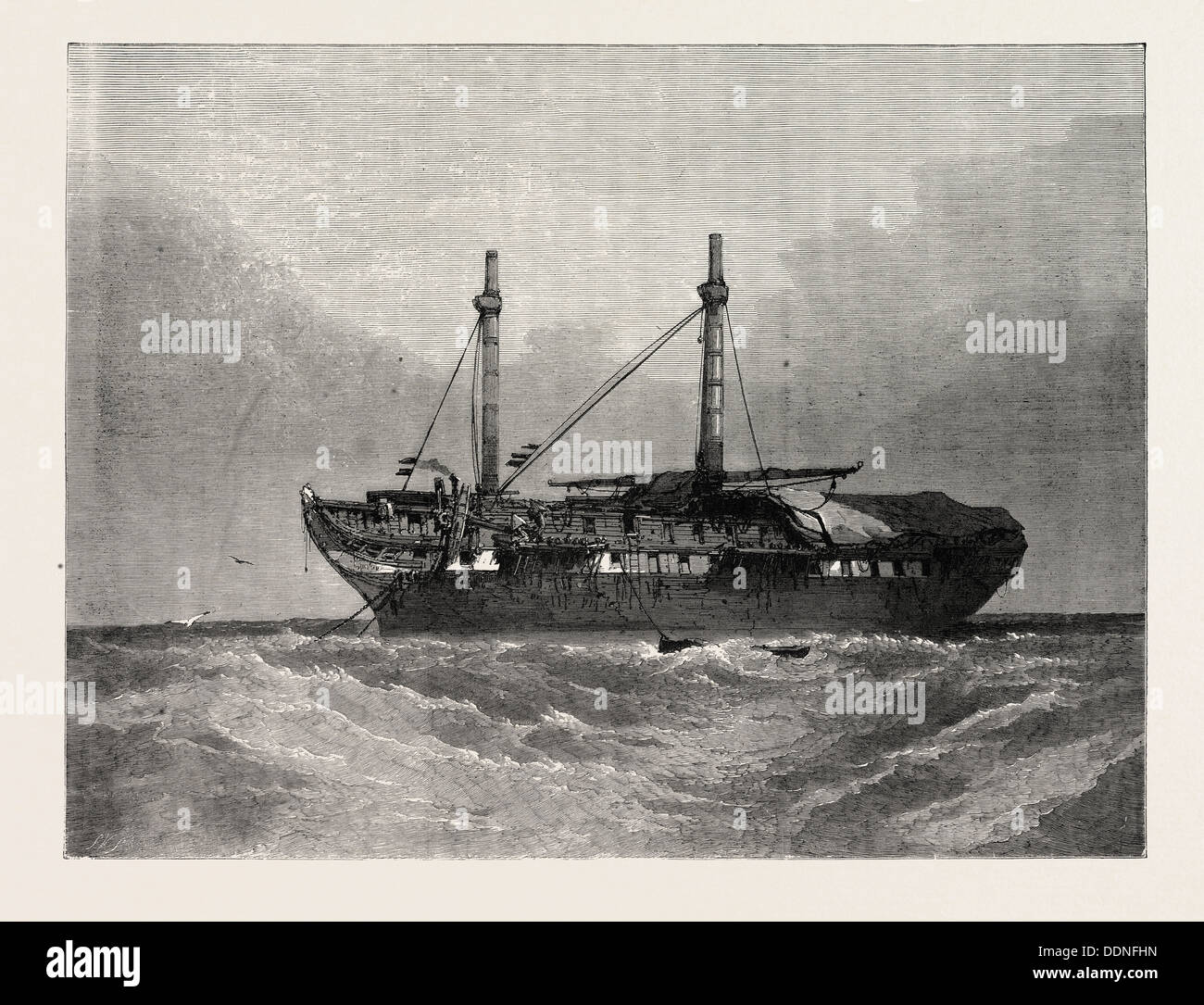 THE OLD HULK, FROM THE OLD PAINTING BY T.L. ROWBOTHAM Stock Photo - Alamy