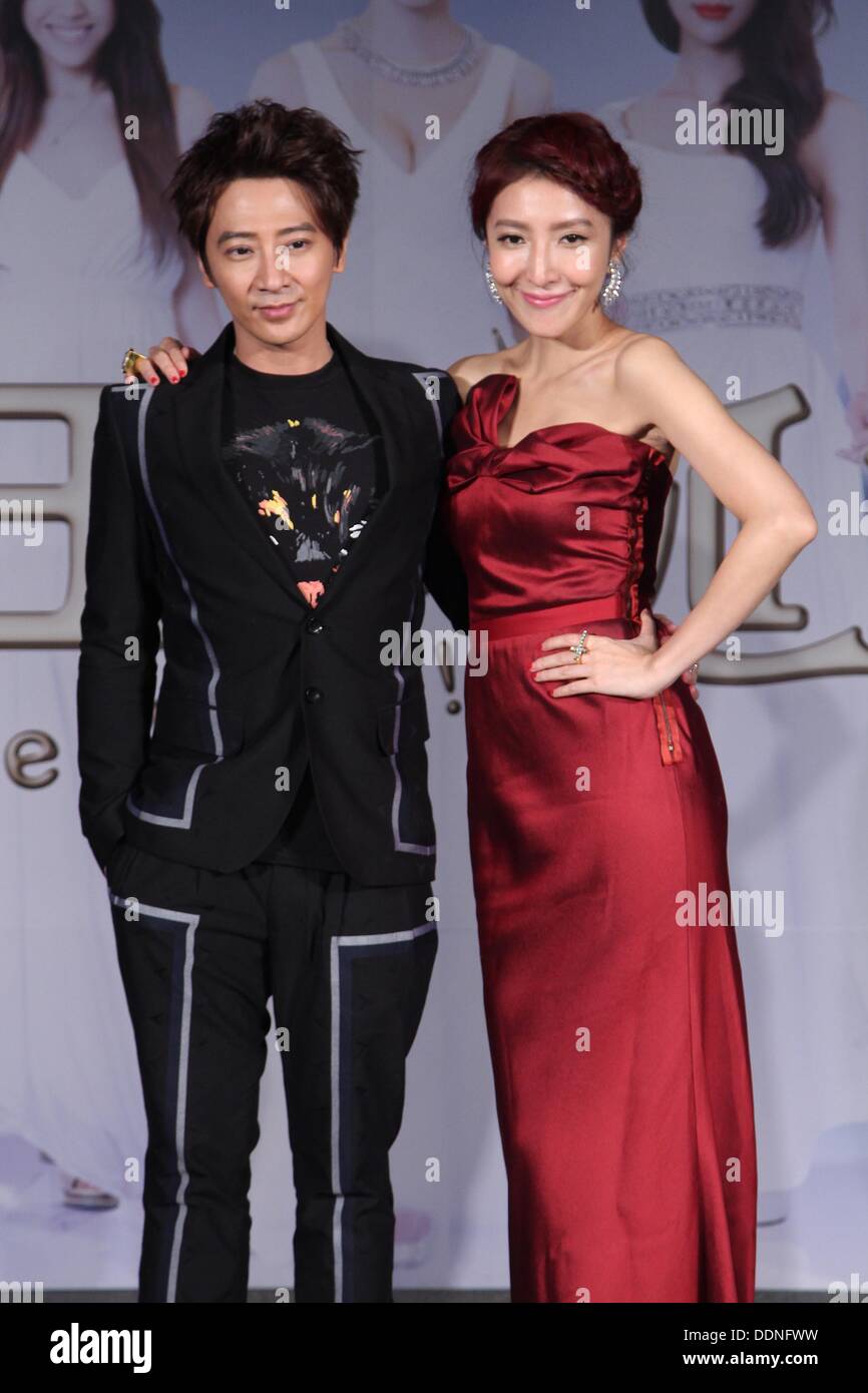 Taipei, China. 4th Sep, 2013. Actor Eric Suen and actress Cheryl attend ...
