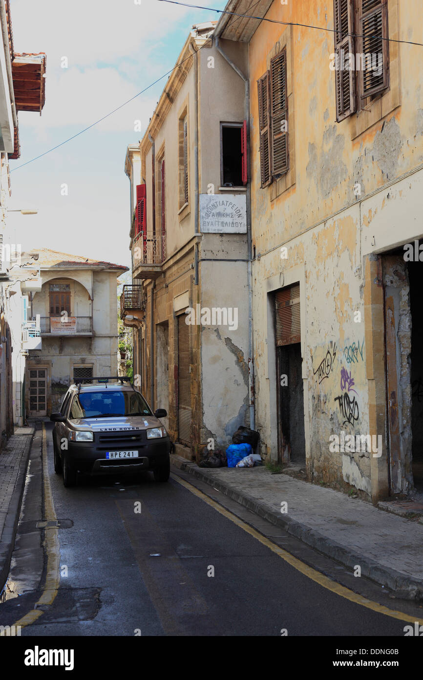 Cyprus, Nicosia, Lefkosia, roads, alleys in the old town Stock Photo ...