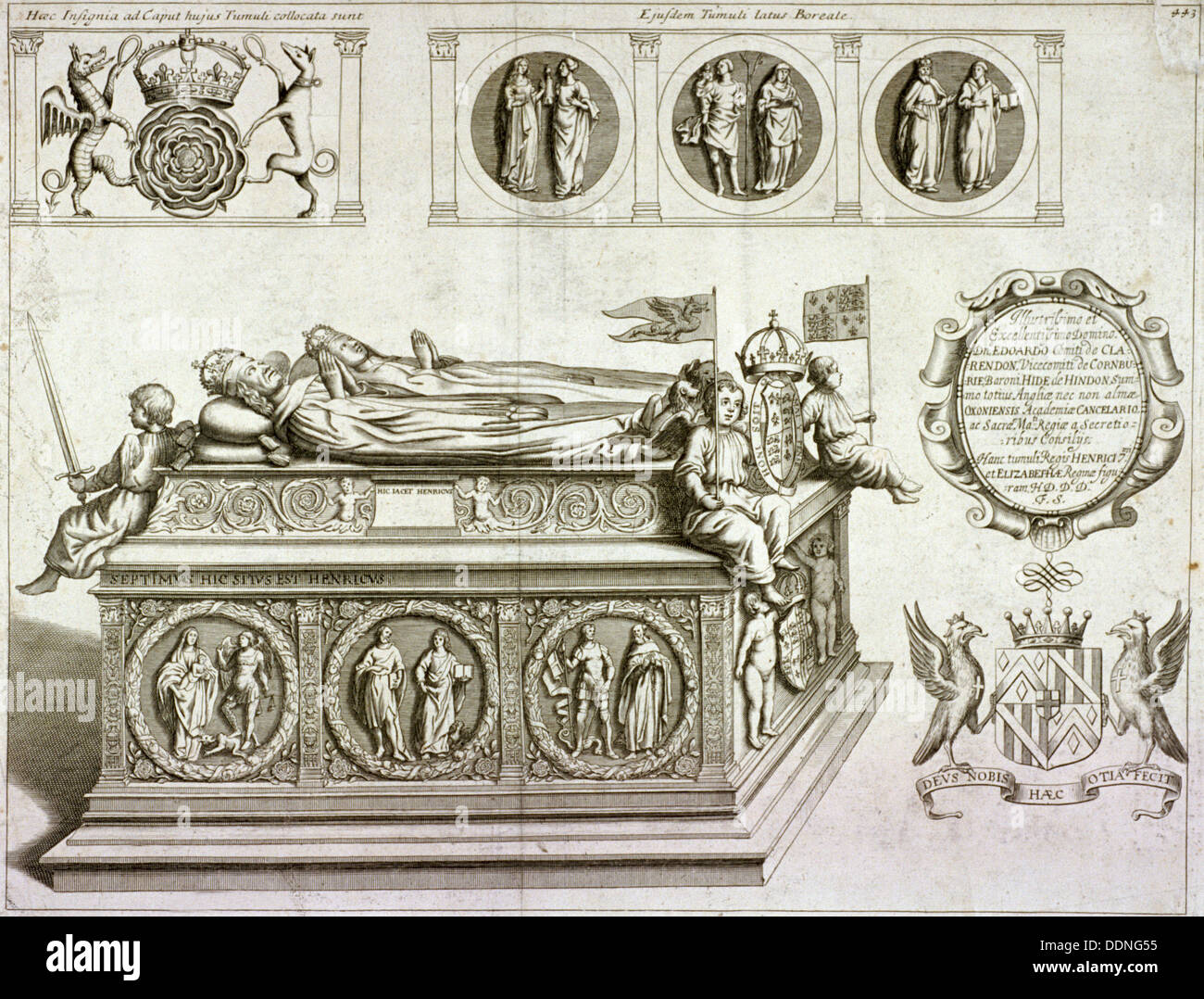 The tomb of Henry VII and Queen Elizabeth in the king's chapel in ...
