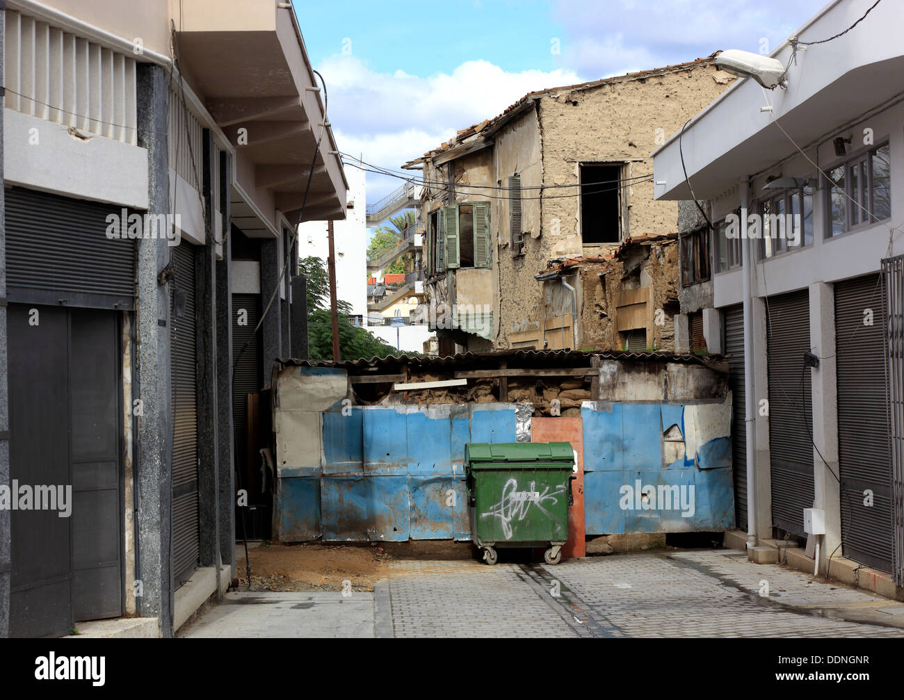 Cyprus, Nicosia, Lefkosia, Old Town, on the Green Line, Green Lane, to ...