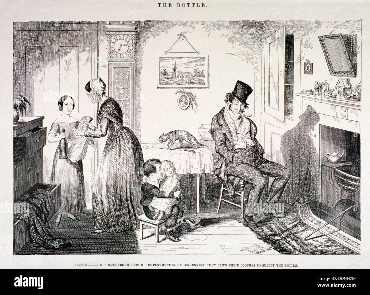 'The Bottle', 1847. Artist: George Cruikshank Stock Photo - Alamy
