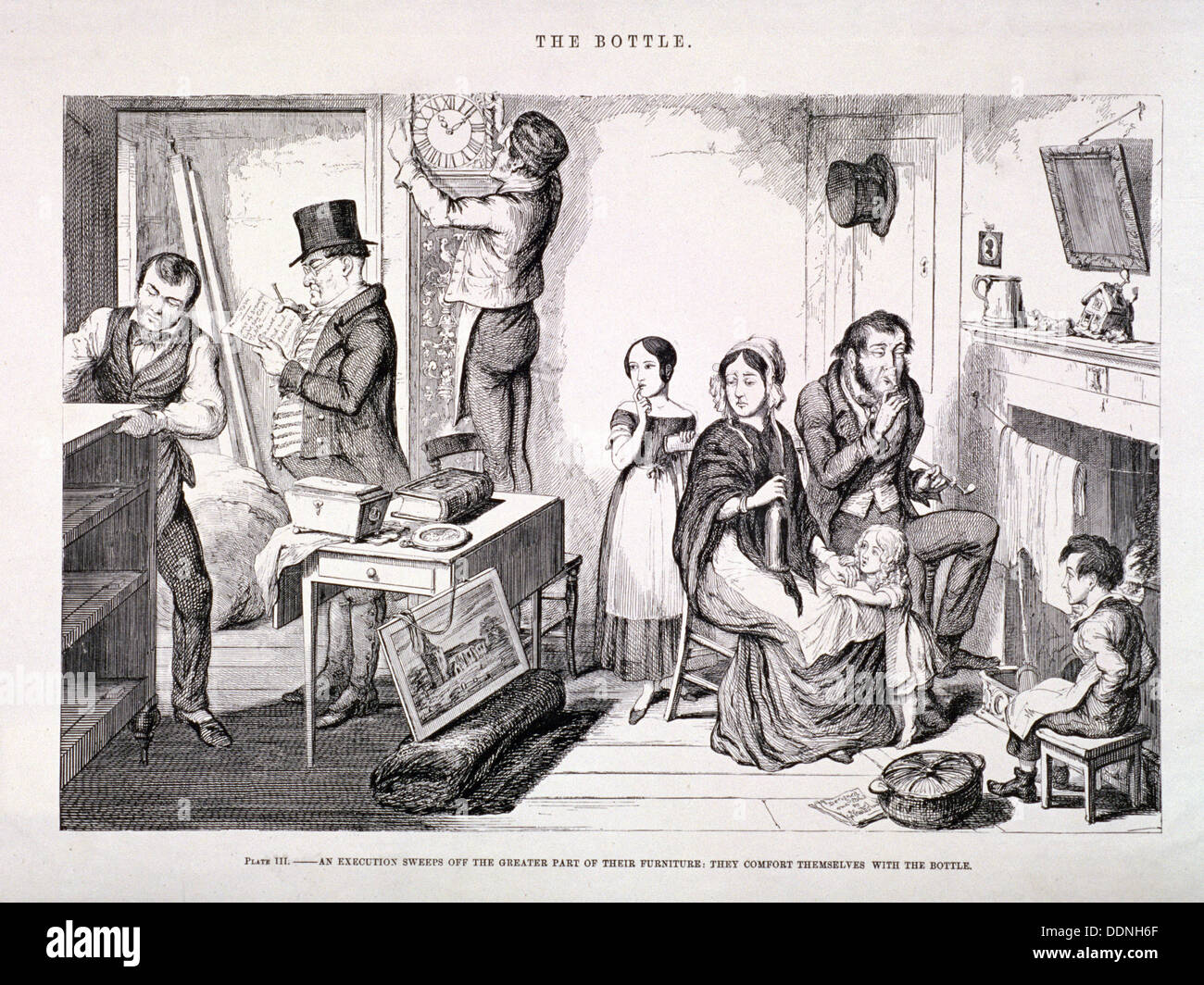 'The Bottle', 1847. Artist: George Cruikshank Stock Photo - Alamy