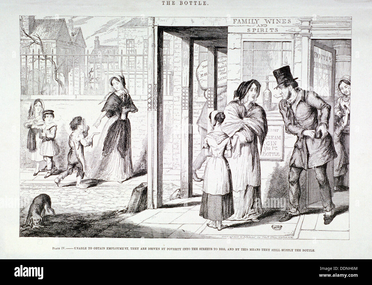 'The Bottle', 1847. Artist: George Cruikshank Stock Photo - Alamy