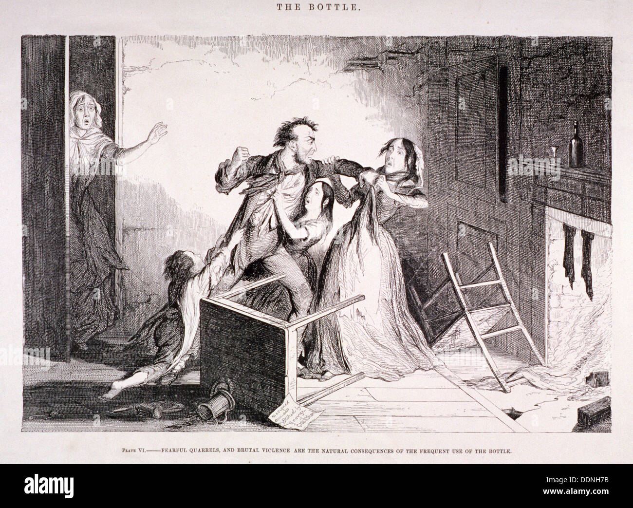 'The Bottle', 1847. Artist: George Cruikshank Stock Photo - Alamy