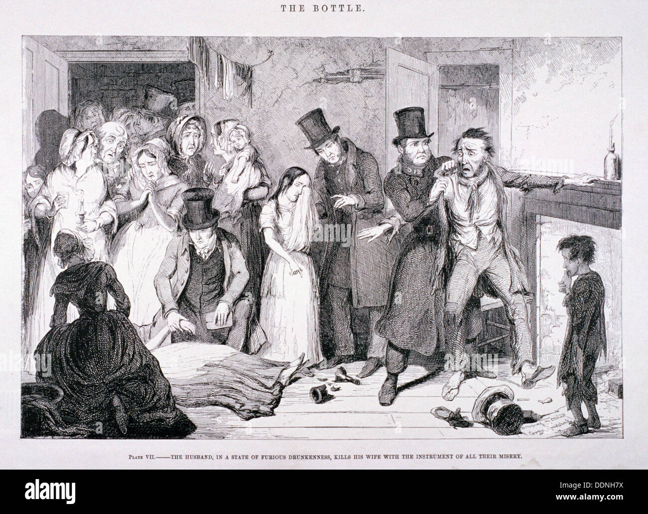 'The Bottle', 1847. Artist: George Cruikshank Stock Photo - Alamy