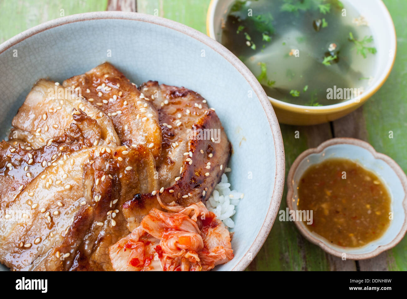 Bbq pork rice hi-res stock photography and images - Alamy