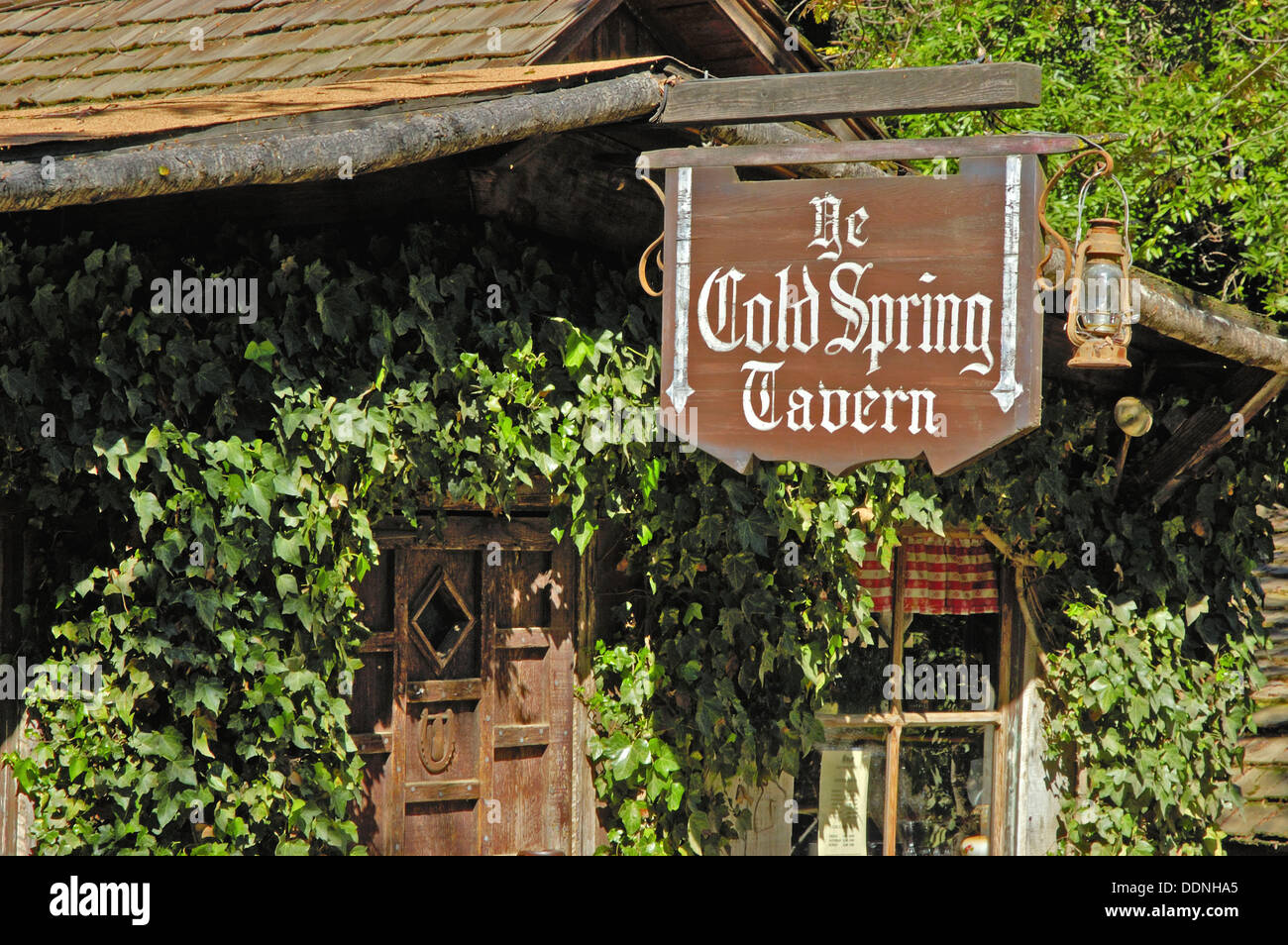 The historic Cold Spring Tavern, Santa Barbara, California Stock Photo ...