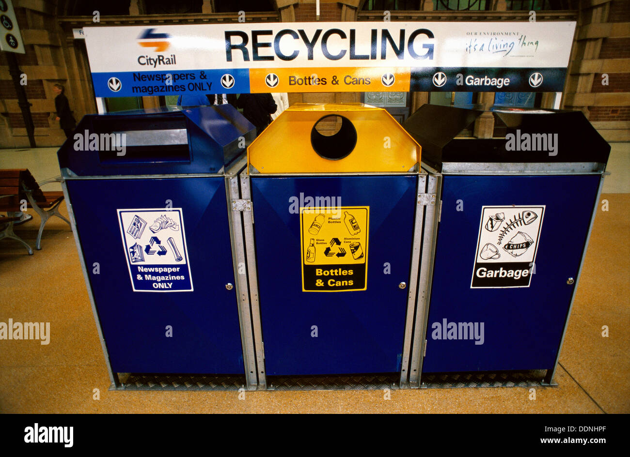 Different recycling bins hi-res stock photography and images - Alamy